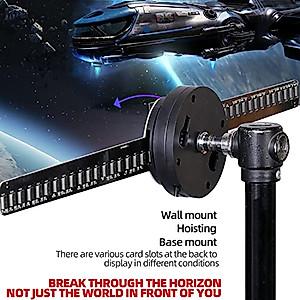 CACACOL 3D Circle App Hologram Advertising Fan 224 Lights 16.5" Wi-Fi Holographic LED Fan Creative Advertising Design Store Sign