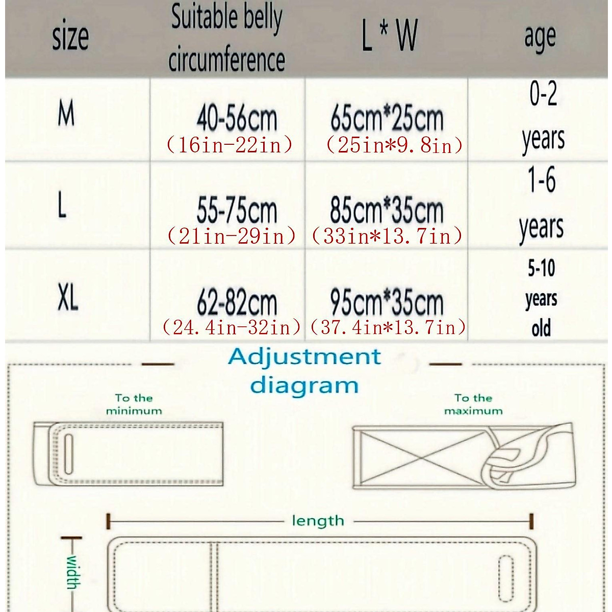 Donhoo Widens Pure Cotton Baby Warm Belly Band, Swaddle Belt, Sleeps to Prevent Cold, Pervent Diarrhea, Suitable for Babies Aged 0-10(Pattern: Bath Elephant), L:33.4x13.8in