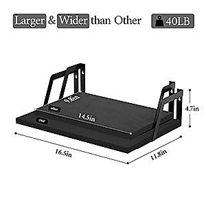 SRIWATANA U Shelves Wall Mounted Set of 3 and Large Floating Shelves Set of 2