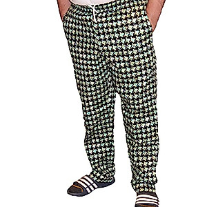 Mens Traditional 100% Cotton Baggy Chef Pant (Aqua sea Life, XL)