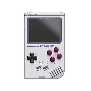 Retroflag GPi CASE 2W with Carrying Bag for Raspberry Pi Zero, Zero W, Zero 2W with 3 inch LCD Screen, Rechargeable Battery, Extra Turbo button, Hotkey and Simple Install