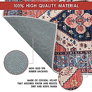 Indoor Door Mat 20"x31.5" - Non Slip Doormat Indoor Entrance Rubber Backing Low Profile Machine Washable Home Door Mats Suitable for Front Back Door Bedroom Rug