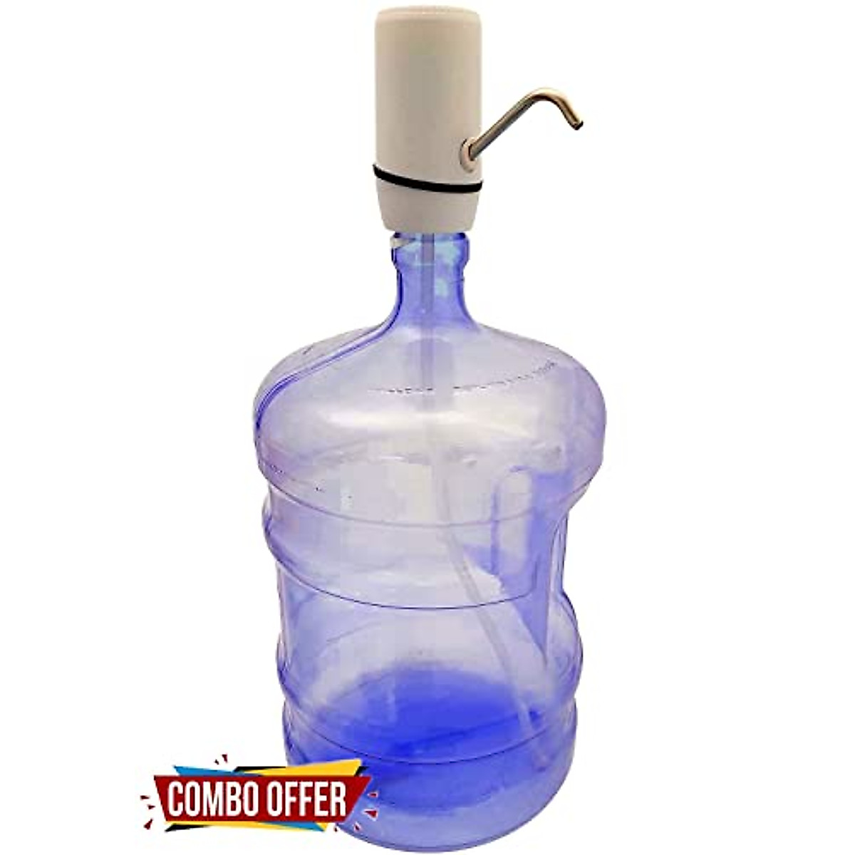 Water Bottle 5 Gallon and Electric Pump Dispenser Spout USB Rechargeable - Complete Bundle Set