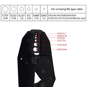 TLS.eagle BNC RG58 Plug Crimp Connector and Striping Crimp Tool for RG58/RG59/RG6 10 Pack Red
