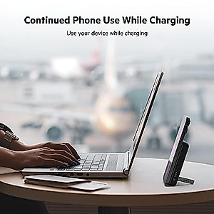 Belkin BoostCharge Wireless Power Bank 5K w/MagSafe Compatible 7.5W Charging, Built-in Pop-up Kickstand - Compatible w/iPhone 15, 15 Plus, 15 Pro, 15 Pro Max, iPhone 14, AirPods, and More - Black