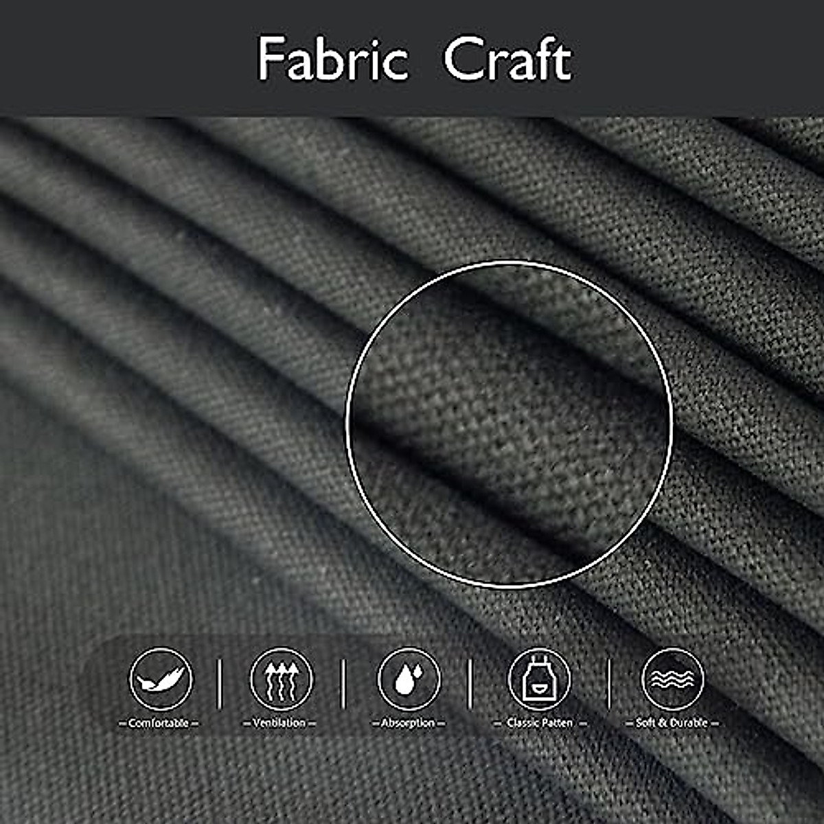 Stenffy Handmade Work Aprons,Cotton Canvas Aprons,Multiple Pockets,Adjustable Cross Back Weight Apron,BBQ,Cafe,Chef,Carpenter Apron,Aprons for Men&Women,Sizes M to XXL,Black Apron