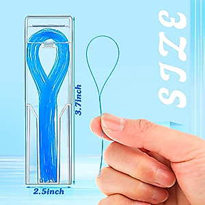600 Pcs Floss Threaders for Braces, Bridges, and Implants Dental Threader, Multifunctional Nylon Loop Design for Your Teeth, Pack of 12