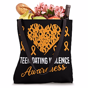 Teen Dating Violence Awareness Orange Ribbon Tote Bag
