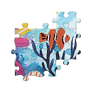 eeBoo: Piece and Love Coral Reef 1000 Piece Square Adult Jigsaw Puzzle, Puzzle for Adults and Families, Glossy, Sturdy Pieces and Minimal Puzzle Dust