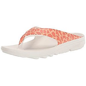 Spenco Women's Fusion 2 Safari Flip-Flop, Pink Giraffe, 11