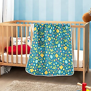 Flradish Baby Blanket Bird Flower Grass Soft Breathable Baby Crib Throw Blanket Portable Newborns Warm Receiving Blankets for Baby Girls & Boys 30 x 40 Inch