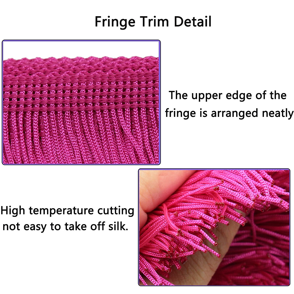 Dortrue 10 Yards of 6" Fringe Trim Tassel Sewing Trim for Clothes Accessories Latin Wedding Dress DIY Lamp Shade Decoration