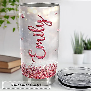 SANDJEST Personalized Cow Tumbler Not Today Heifer 20oz 30oz Tumblers with Lid Gift for Women Girl Daughter Sister Animal Lovers Christmas Birthday