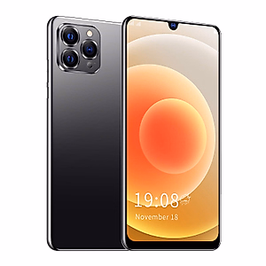 Tbest Unlocked U Landvo Ip12 Pro 6.26In Screen Face Recognition Dual Card Dual Standby Smart Phone 1 8Gb Black (Black)