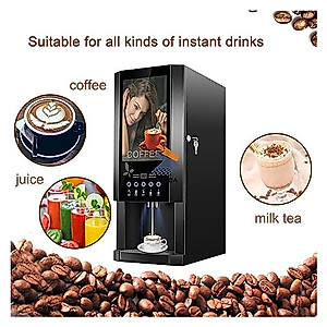 ECORTE Coffee Vending Machine Commercial Coffee Maker Instant Coffee Machine Full-automatic Cold Hot Beverage Dispenser (Color : Refrigerable 110V)