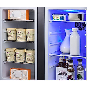 Summit FFRF36 36" Side by Side Refrigerator-Freezer in Stainless Steel