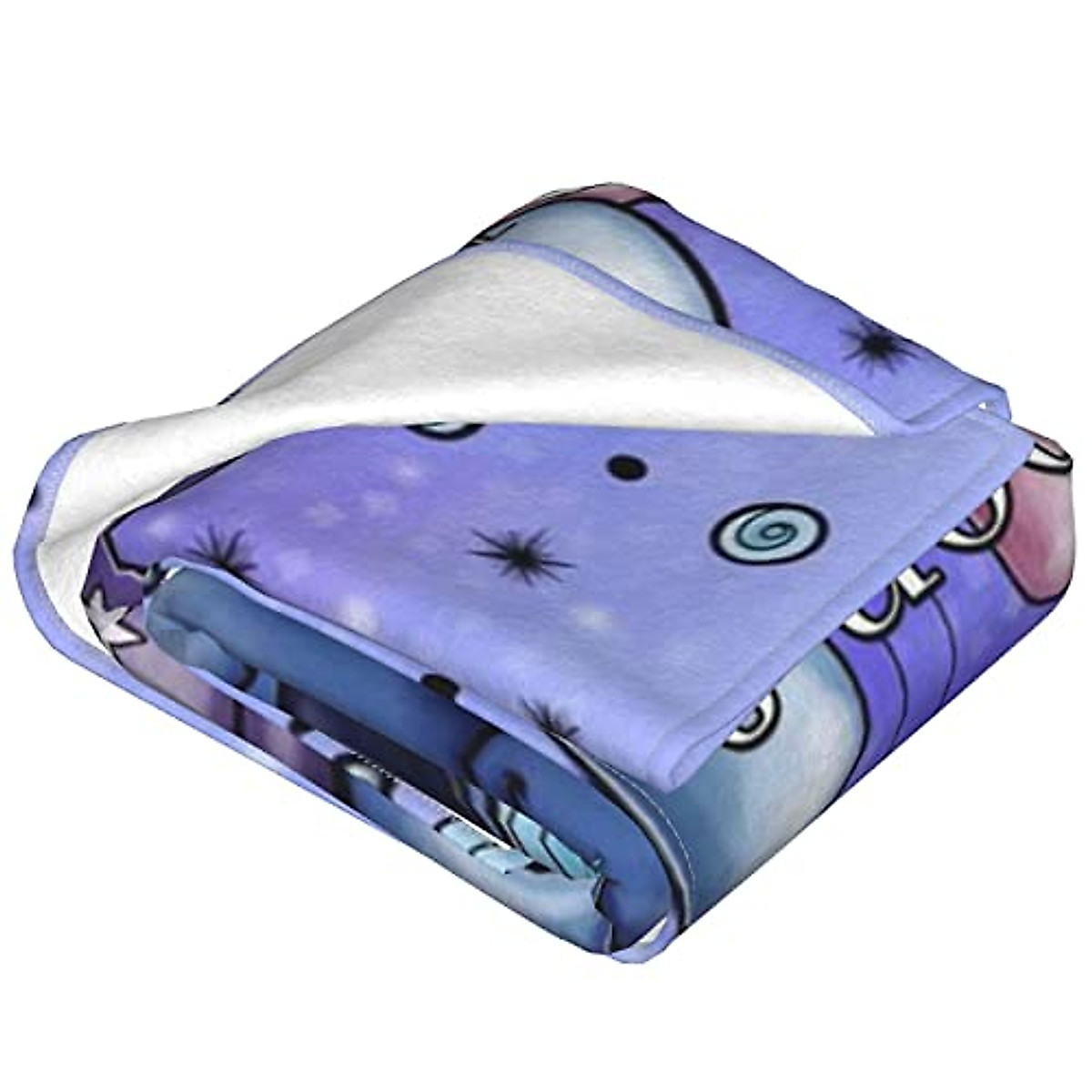 Cartoon Blanket 50"X40",Flannel Throw Blanket Ultra Soft Warm Plush Bedding for Couch Bed Living Room Sofa