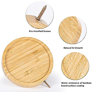 Yangbaga Mini Round Floating Shelves for Wall, 3pcs Small Floating Shelves Decor Display Shelves for Bedroom Living Room Bathroom Kitchen Office