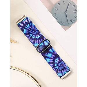 TOYOUTHS 20mm Stretchy Nylon Loop Elastic Bracelet Compatible with Samsung Galaxy Watch Band 7/6/5/4 40mm 44mm/Watch 4 Classic 42mm 46mm/Watch 5 Pro 45mm/Active 2 40mm 44mm/Watch 3 41mm Strap