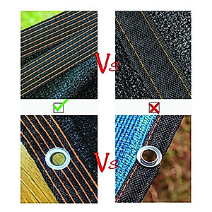B L 90% Shade Cloth 6.5 Ft x 10 Ft, Black Premium Mesh Shade Panel with Grommets for Plant Cover, Greenhouse, Barn,Top Shade Cloth Quality Panel for Flowers, Plants, Patio Lawn