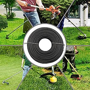 String Trimmer Line（0.080 inches x 403 foot）Premium Nylon Round Trimmer Spool Line For Worx，Grass Cutter Machine，Electric String Trimmers，Hus-qvarna, Ryobi, Echo, Weed Eater, Craftsman