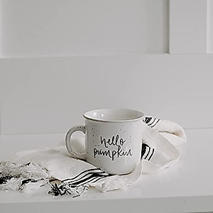 Sweet Water Decor Fall Coffee Mugs | Seasonal 16oz Ceramic Campfire Coffee Cup | Microwave & Dishwasher Safe Autumn Mug Great for Halloween, Pumpkin Spice Lattes & Thanksgiving (Hello Pumpkin)