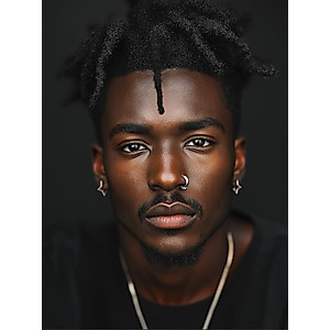 FindChic Star Earrings for Sensitive Ears Earring Studs Platinum Plated Hypoallergenic Small Huggie Hoops with Silver Post Lightweight Minimalist Jewelry