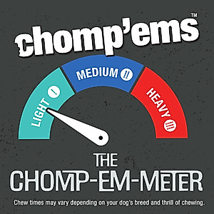 CHOMP 'EMS Premium Chicken Hide Free Dog Chews - Rawhide Free Dog Treats - No Hide Alternative Chew Treat for All Life Stages, Roll, 7"", 2 Count