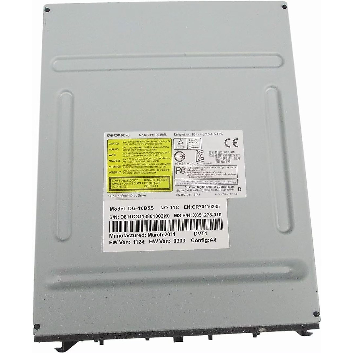 BLUE ELF DVD for Xbox 360 Slim, Replacement DG-16D5S DVD ROM Hard Disk Drive Board for Xbox 360 Slim.