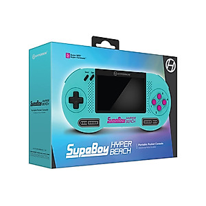Hyperkin SupaBoy Portable Pocket Console for Super NES/Super Famicom (Hyper Beach) - Super NES;