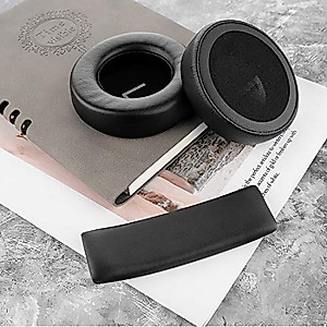 Geekria Earpad + Headband Compatible with AKG K845BT, K845, K545, Headphone Replacement Ear Pad + Headband Pad/Ear Cushion + Headband Cushion Repair Parts Suit (Black)