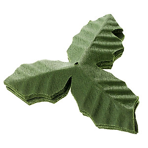 dophee 50Pcs Artifical Leaves Rose Flower Leaf Wedding Bouquet Garden Home Decor Crafts - Green