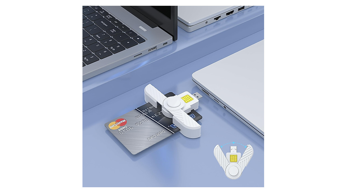 Secure DOD CAC Smart Card Reader - Windows, Mac & Linux