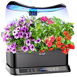 Gift for All, Hydroponics Growing System, Aerogarden, Indoor Garden, Indoor Gardening System, Aero Garden, Indoor Herb Garden, Hydroponic Planter, Adjustable Height up to 23", with 12 Pods