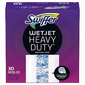 Swiffer WetJet Heavy Duty Mopping Pad Refill, 30 Count