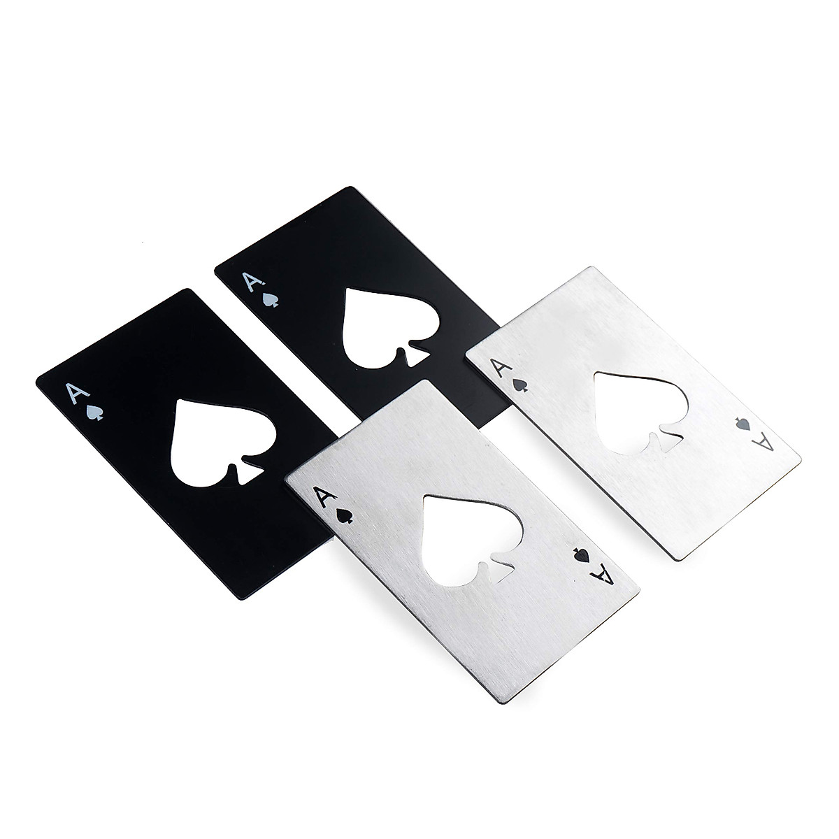 Hpow Bottle Opener, Black,silver, 3.4*2.2