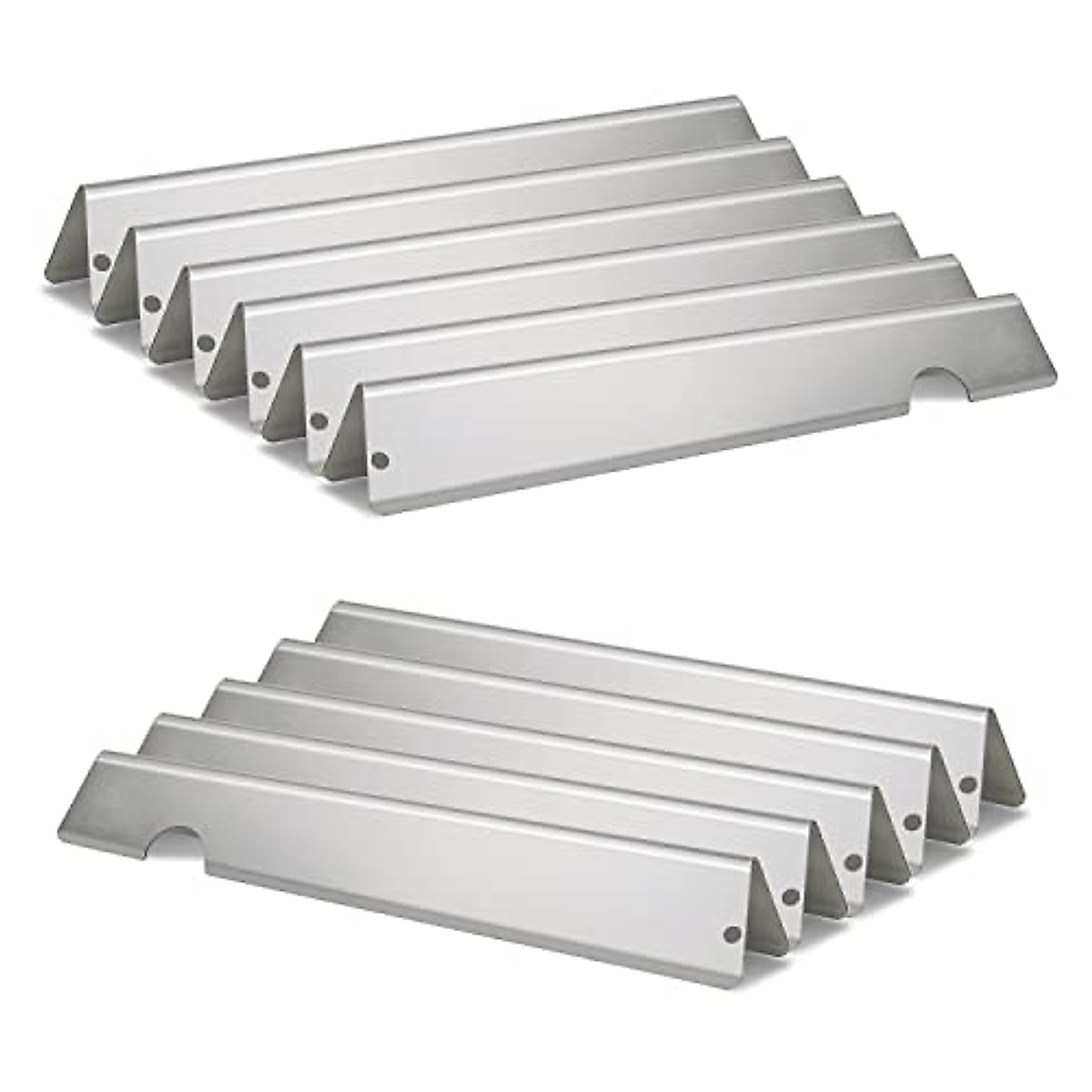 Zemibi Grill Replacement Part for Weber Genesis II Flavorizer Bars 66796, 66687, Genesis II LX E/ES-640, Weber Genesis II 610 and LX 640 Models (2017 and Newer), 11PC, 17 Inch, Stainless Steel