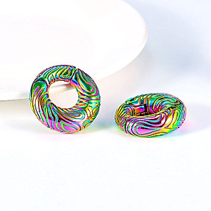 PUNKYOUTH 0g(8mm) Stainless Steel Ear Hanger Weight for Stretching Ear Lobe Women Men Dangle Plugs Tunnels Body Piercing Jewelry Kit