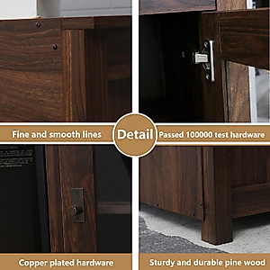 Top Space Electric Fireplace TV Stand Entertainment Center Corner Electric Fireplace Console Fireplace Heater for TVs up to 60",Wooden Electric Fireplace TV Stand,Rustic