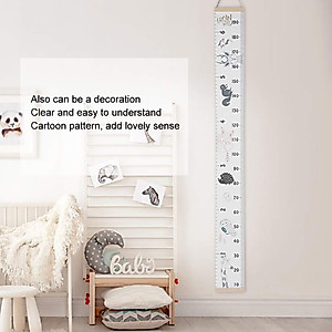 GLOGLOW Growth Chart, Height Chart Cute Wall Ruler Removable Height Measure Chart Wall Sticker Height Measure Home Room Decoration Child Toy Growth Chart for Kids(#1)