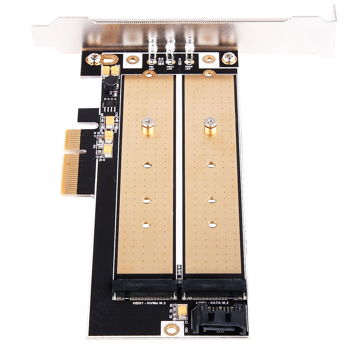 SilverStone Technology M.2 PCIE Adapter for SATA or PCIE NVMe SSD with Advanced Thermal Solution (ECM22)