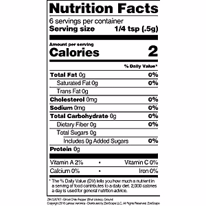 Ghost Chile Pepper (Bhut Jolokia), Ground (1 oz, ZIN: 526767)