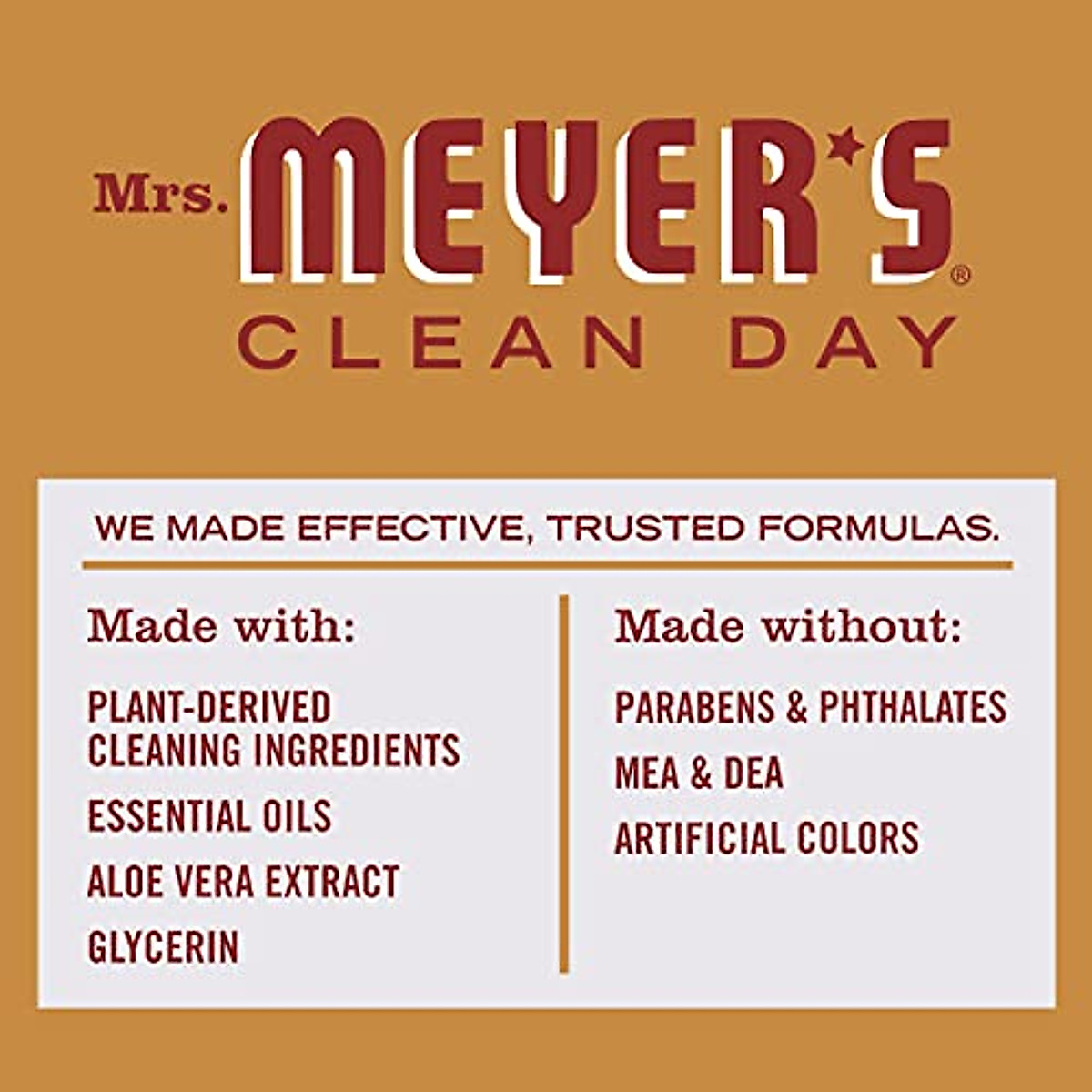 MRS. MEYER'S CLEAN DAY Liquid Dish Soap, Biodegradable Formula, Limited Edition Apple Cider, 16 fl. oz