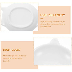 Tea Bag Squeezer Ketchup Seasoning 2Pcs Tea Bag Rest Teaspoon Rest Tea Holder Tea Bag Holder Ceramic Tea Bag Holders for Tea Bag Tea Bag Holder Organizer