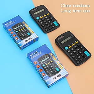 24 Pack Basic Calculators for Students Pocket Size Mini Calculators 8 Digit Display Basic Calculator Solar Battery Dual Power Handheld Calculators for Office School and Home