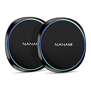NANAMI Fast Wireless Charger [2 Pack] - Qi Certified Wireless Charging Pad for iPhone 14/13/13 Pro/12/SE 2020/11 Pro/XS Max/XR/X,10W for Samsung Galaxy S23/S22/S21/S20/S10/S9/Note 20/10/9,New Airpods