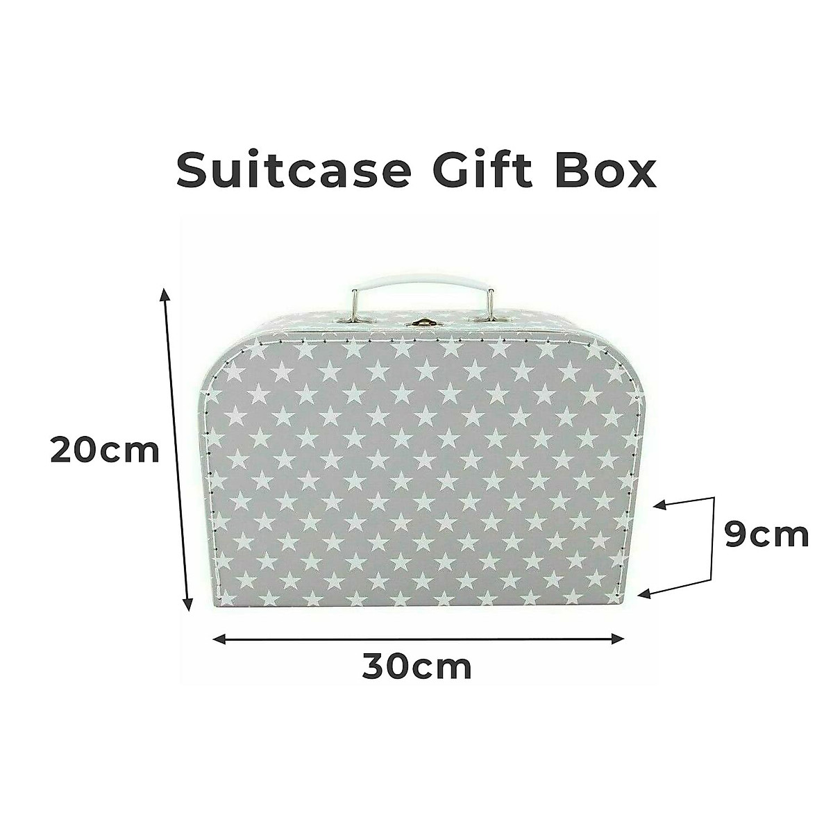 Baby Boy Gift Set New Born Baby Gifts Baby Blue Bunny Security Blanket Soft Fleece, Suitcase Keepsake Box Blanket Booties & Baby Gift Basket – Unique Present for Baby Shower & Newborn Lovey Welcome