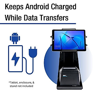 Star Micronics TSP143IVUE USB/Ethernet (LAN) Thermal Receipt Printer with Android Open Accessory (AOA), CloudPRNT, Cutter, and Internal Power Supply - Gray