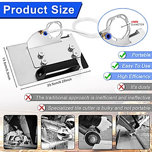 Angle Grinder Stand Set, 6pcs for Tile 45° Chamfer Cutting, Angle Grinder Stand Grinder Holder, Special Cutting Bracket, 45 Degree Tile Chamfering Tool with Blue Base Plate for 100-type Angle Grinders