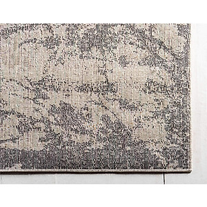 Unique Loom Aurora Collection Over-Dyed, Abstract, Botanical Southwestern, Transitional Area Rug, 2' 0" x 3' 0", Beige/Gray